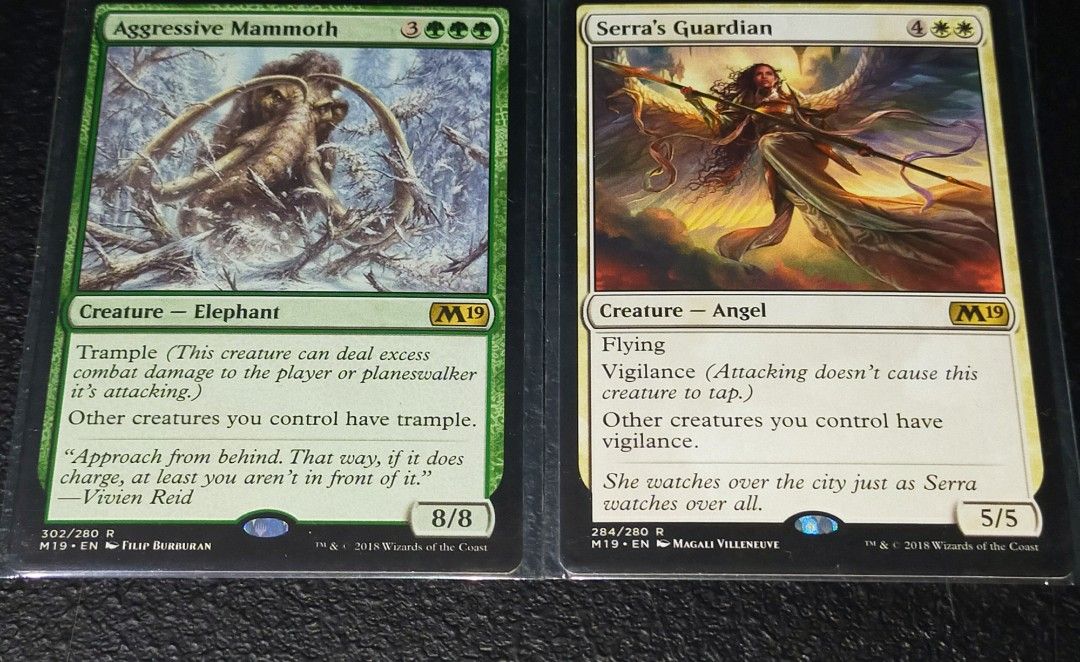 Magic the Gathering (MTG) Green and White Card Deck [with 2 Rare Cards ...