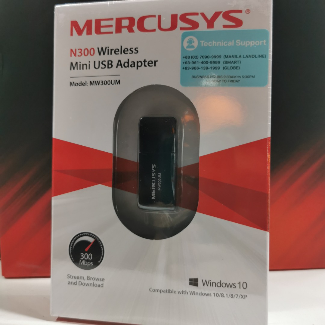 Mercusys MW300UM 300 Mbps N300 Wireless Mini USB Adapter on Carousell