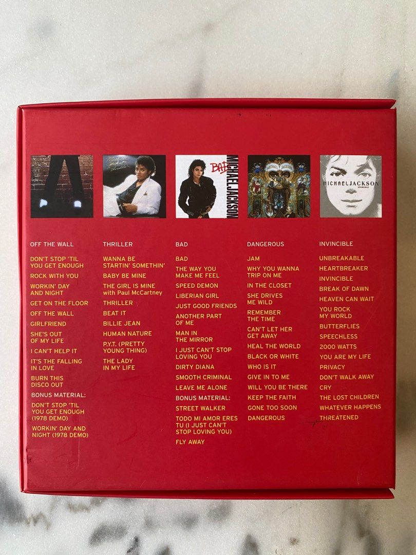 Michael Jackson - The Collection (5 CD Box Set with free postcard), Hobbies & Toys, Music ...