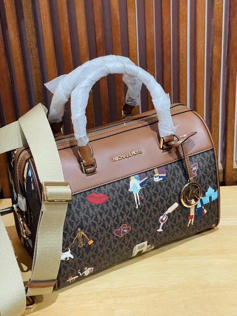 Michael Kors Duffle Bag- Medium Jet Set Girls Logo, Luxury, Bags ...