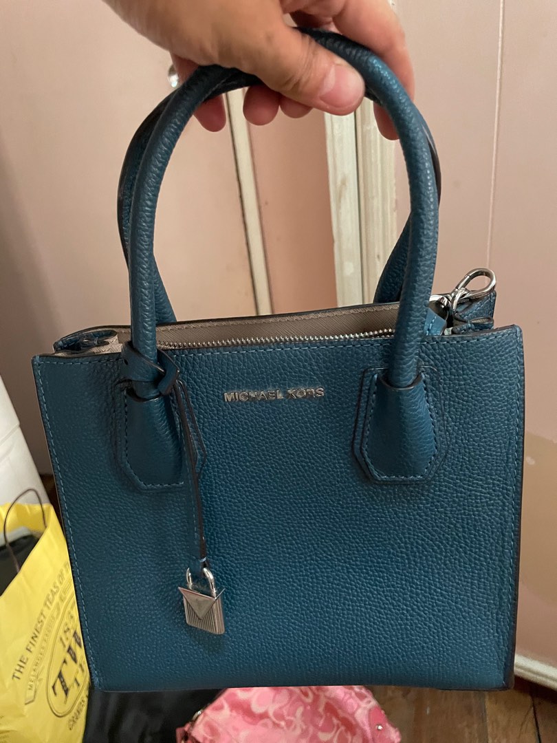 Authentic Michael Kors Mercer Cross Body Bag in Teal on Carousell