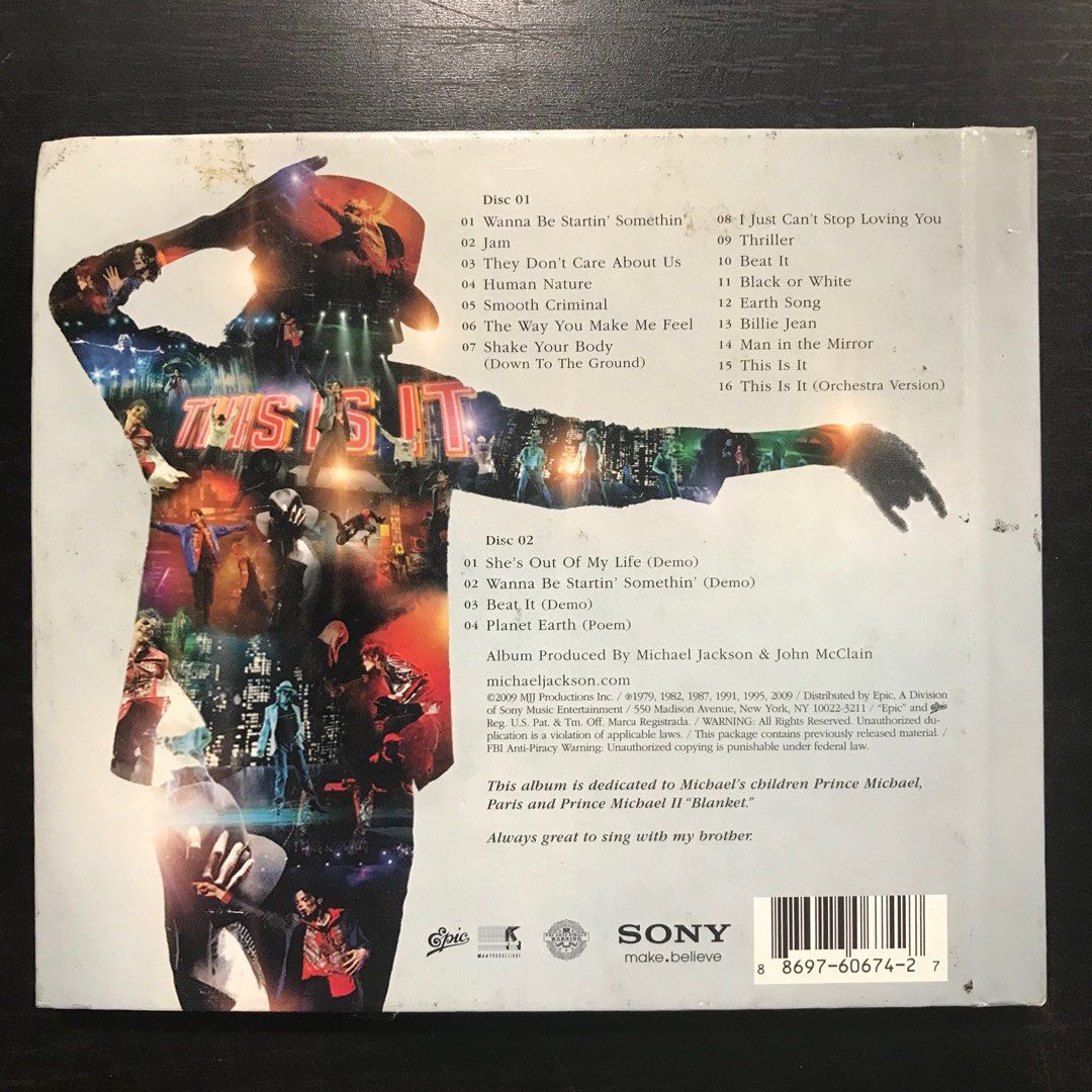 Michael Jackson Double Disc CD (Box Aus), Hobbies & Toys, Music & Media ...
