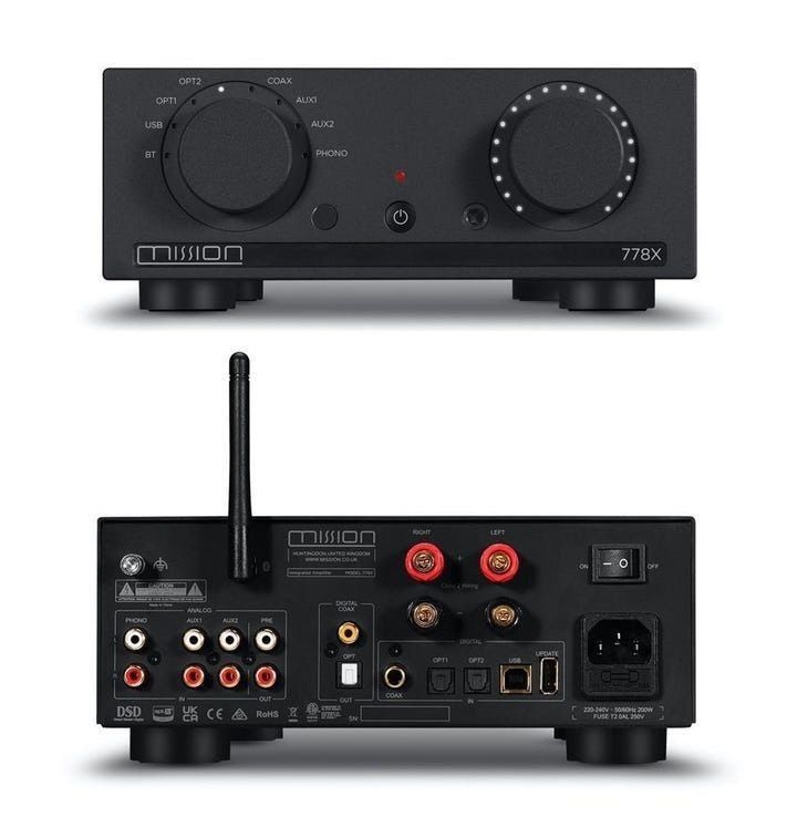 Mission 778x Integrated Amplifier with DAC + Mission LX-3 Bookshelf ...