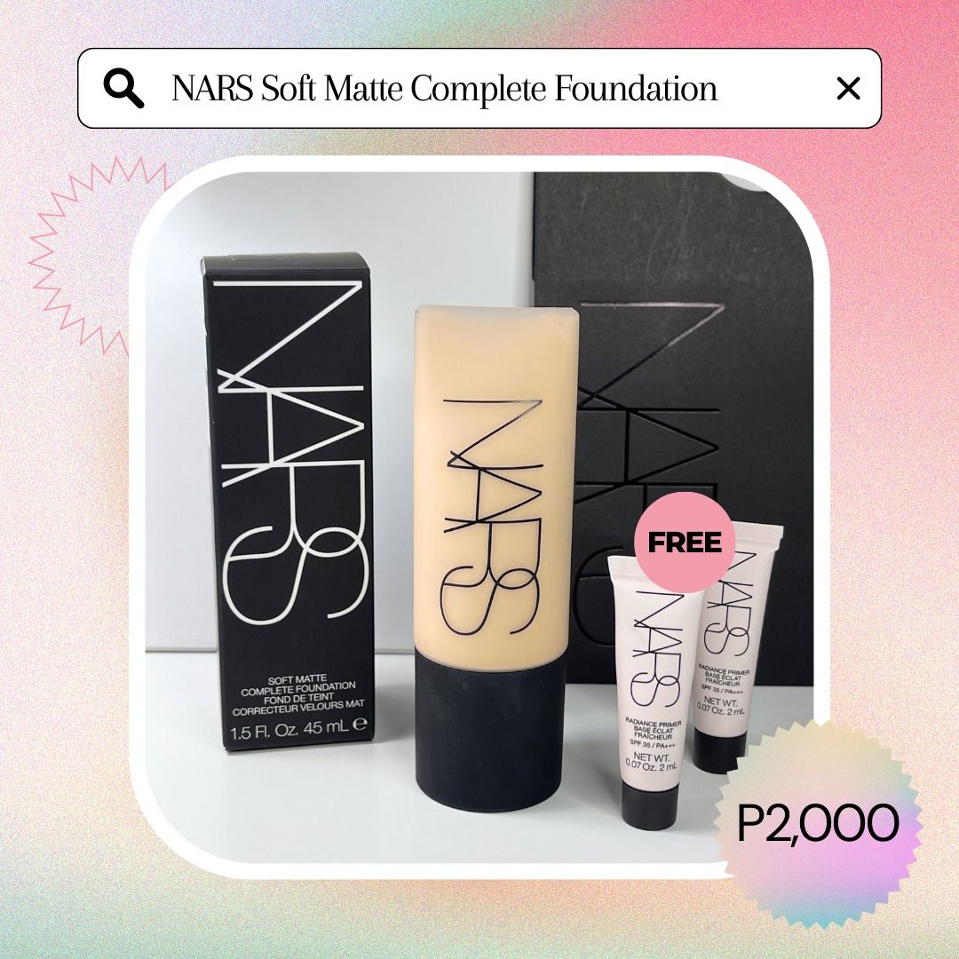 NARS Soft Matte Complete Foundation, Beauty & Personal Care, Face ...