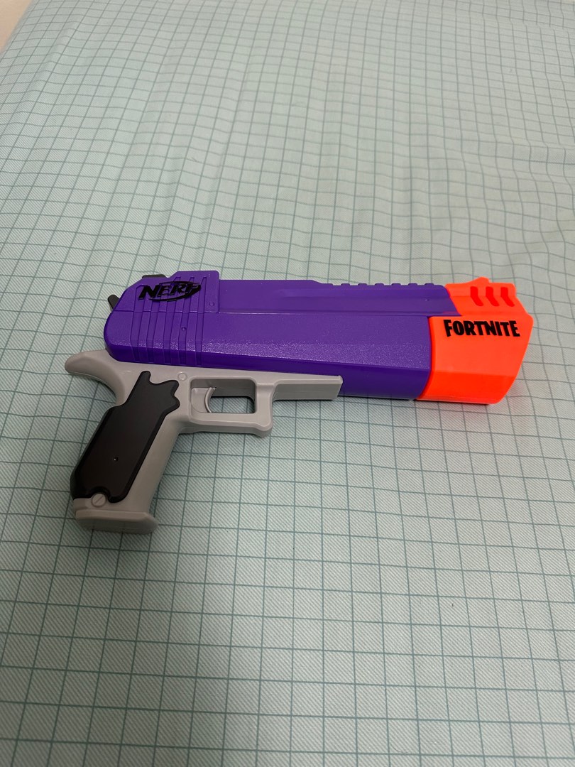 NERF Fortnite HC-E Epic Handcannon Mega Dart Blaster, Hobbies & Toys ...