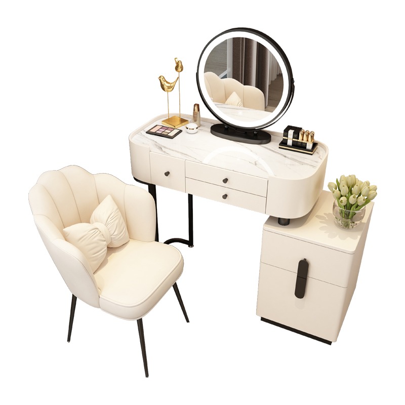 HF New Makeup Table ins Wind Dressing Table Simple Storage Cabinet ...