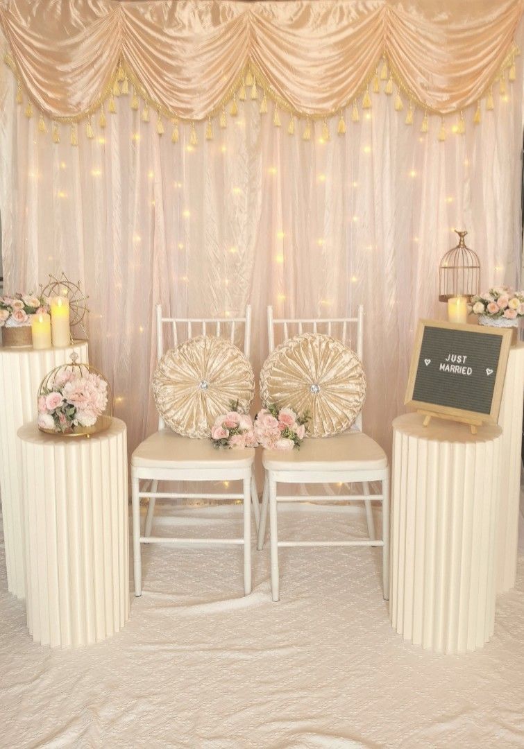 Pelamin | dais| Nikah setup | Rom decoration backdrop solemnization ...