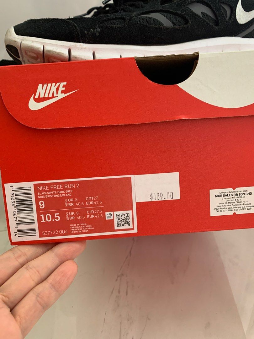 Nike Free Run 2 ( Original with QR CODE ), Men's Fashion, Footwear ...