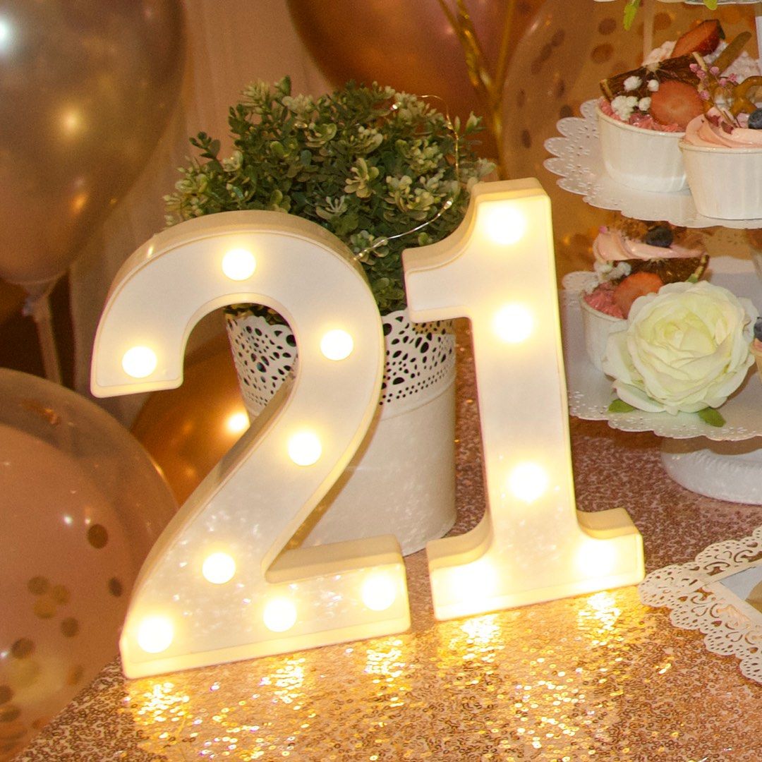 Number 21 LED lights, Hobbies & Toys, Stationery & Craft, Craft ...