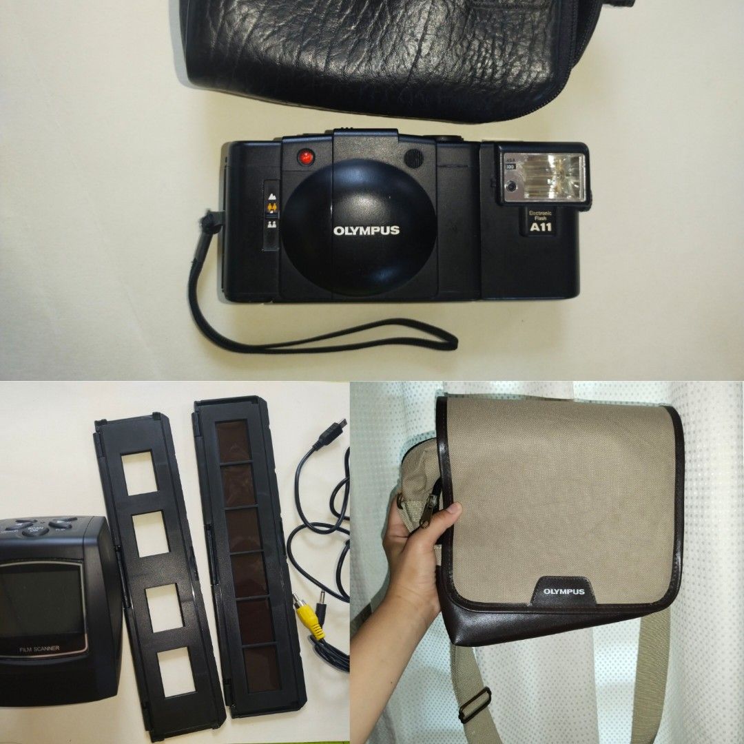 Olympus XA2 with film scanner, Photography, Cameras on Carousell