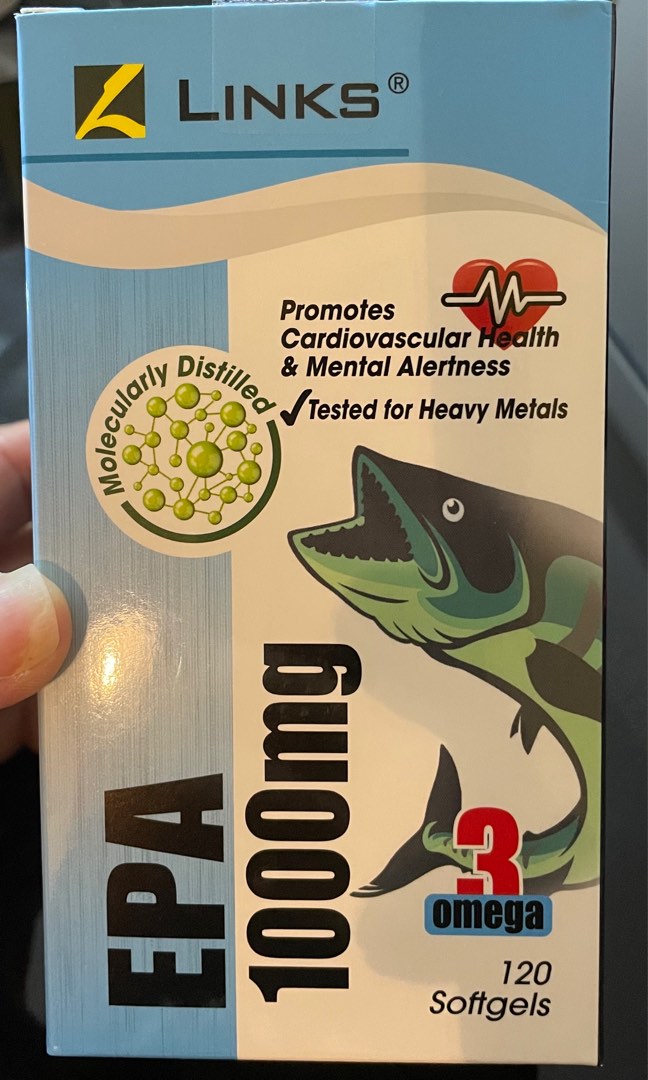 Omega-3 EPA 1000mg, Health & Nutrition, Health Supplements, Vitamins ...
