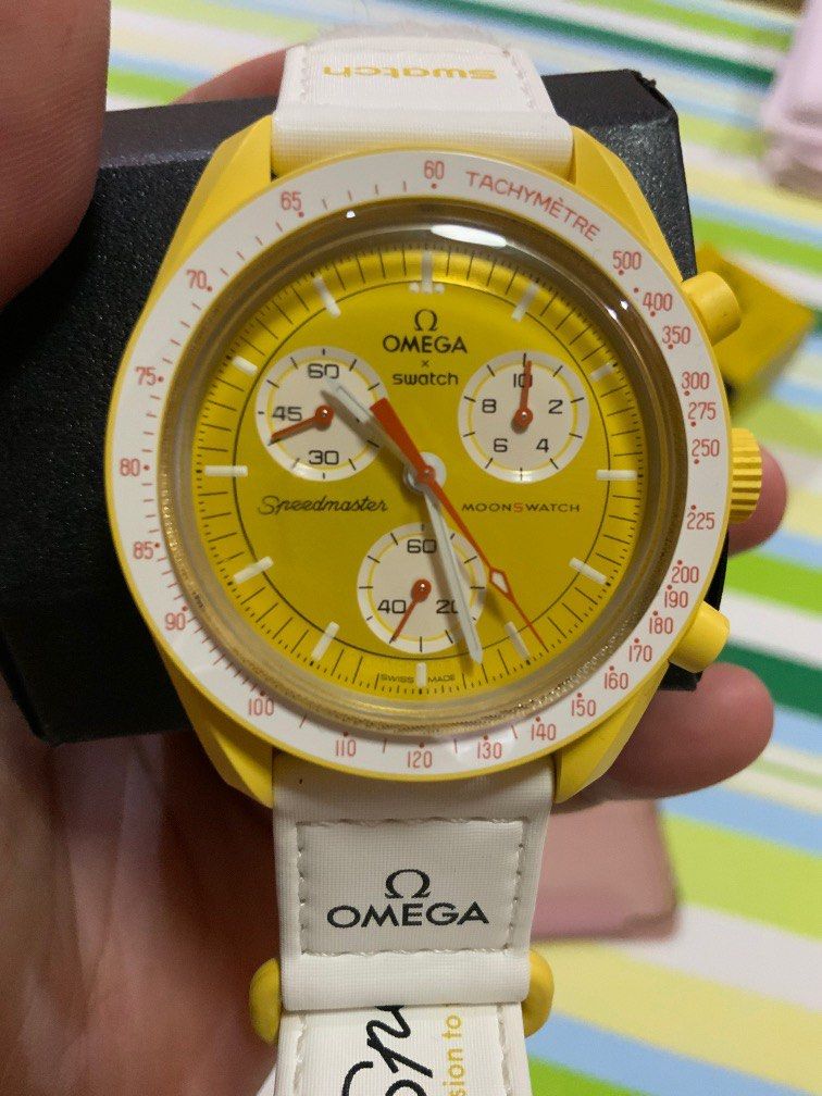 Omega Swatch Sun, Women's Fashion, Watches & Accessories, Watches on ...
