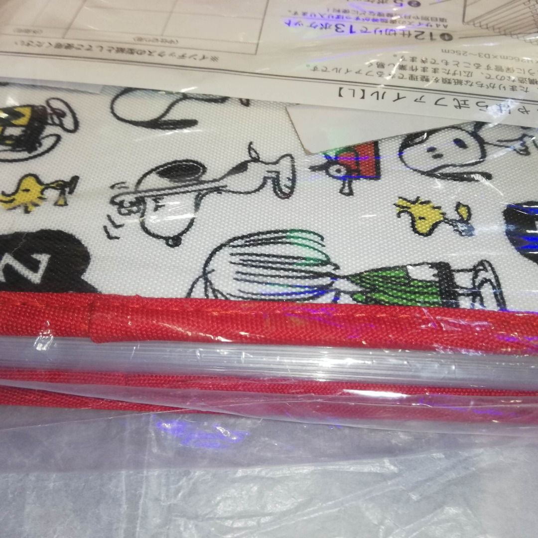 Original Japan Peanuts Snoopy Red Large size A4 Accordion Expandable ...