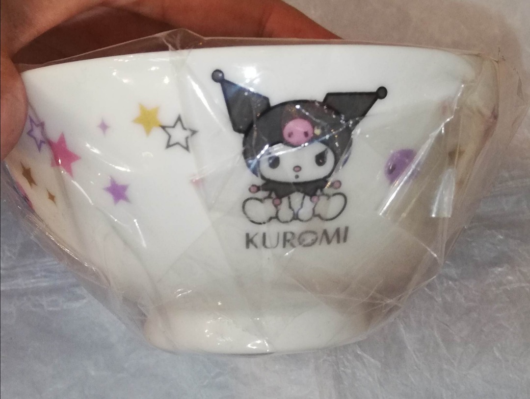 Original Sanrio x Kaneshotouki 2019 Kuromi Rice Dish Bowl Ceramic Japan ...
