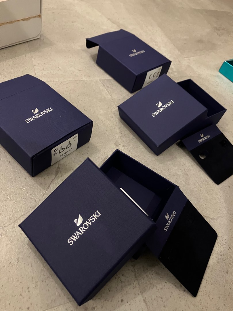 Original Swarovski earring box, Luxury, Accessories on Carousell