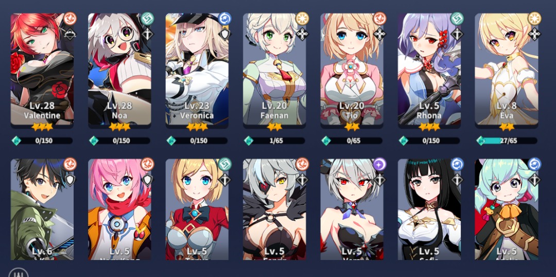 Cheap Outerplane Top tier Valentine + Veronica + Noa, Video Gaming, Video Game Consoles, Others ...