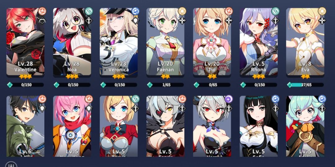 Cheap Outerplane Top tier Valentine + Veronica + Noa, Video Gaming, Video Game Consoles, Others ...