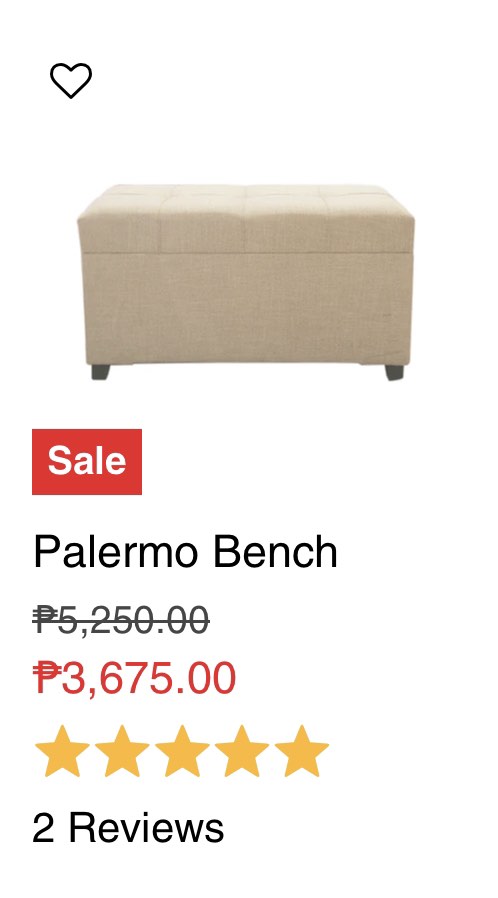 Palermo Bench / Ottoman from Mandaue Foam on Carousell