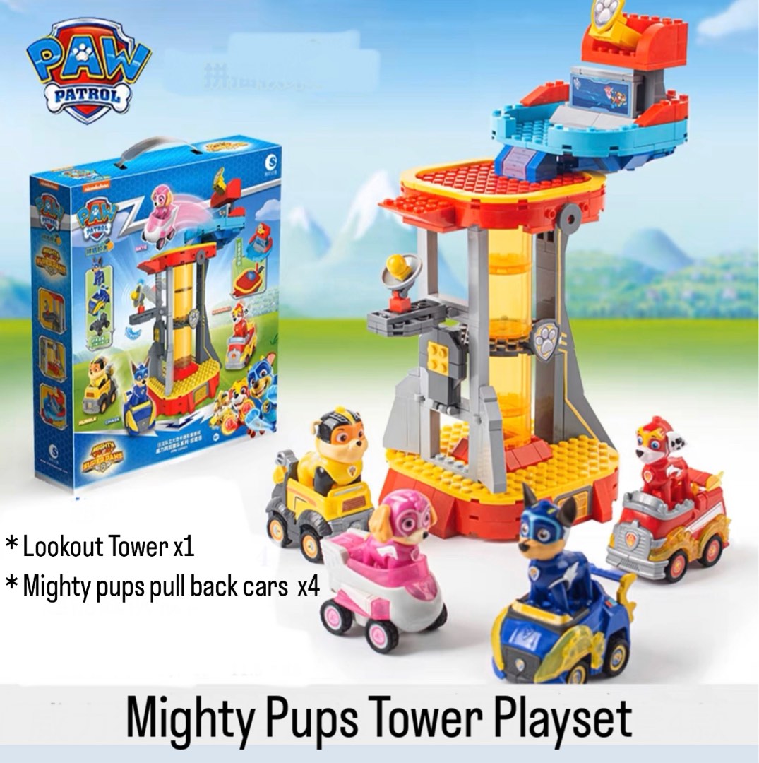 Paw Patrol Mighty Pups Lookout Tower, Hobbies & Toys, Toys & Games on ...