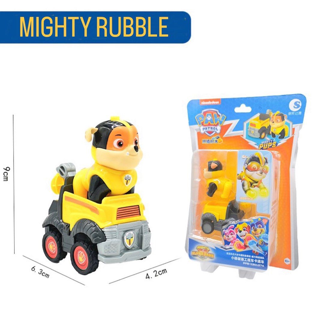Paw Patrol Mighty Pups Pull Back Car, Hobbies & Toys, Toys & Games on ...