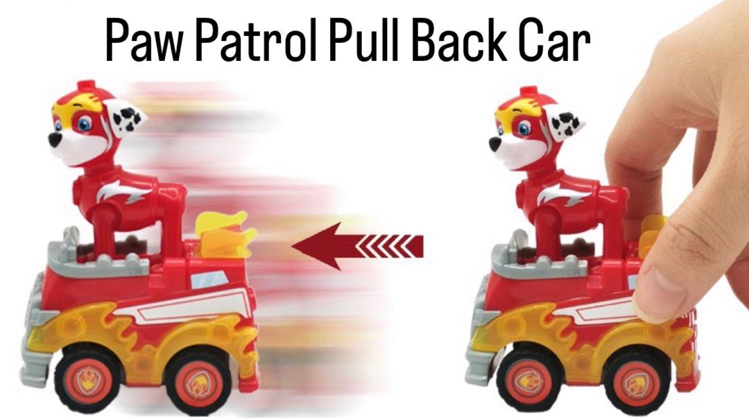 Paw Patrol Mighty Pups Pull Back Car, Hobbies & Toys, Toys & Games on ...