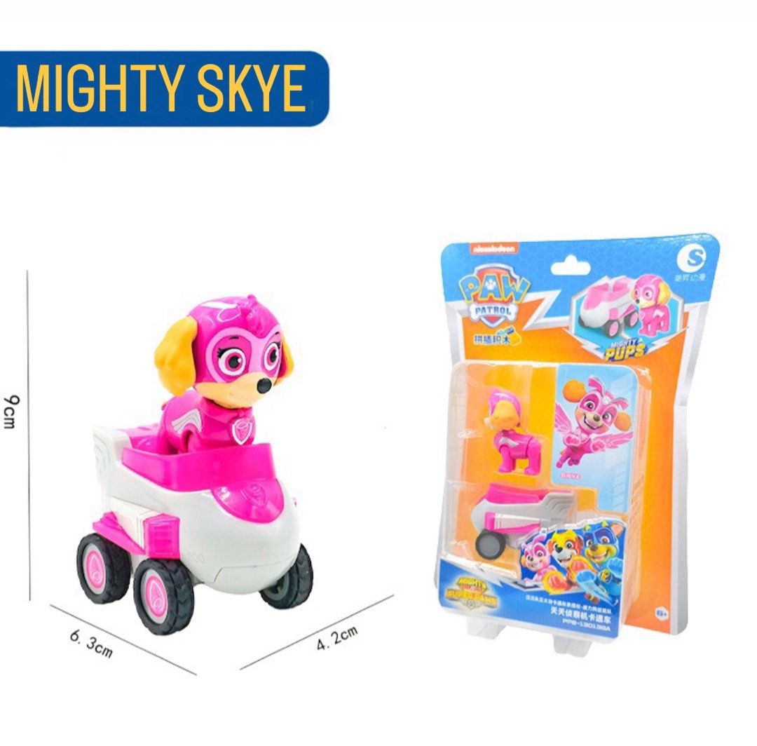 Paw Patrol Mighty Pups Pull Back Car, Hobbies & Toys, Toys & Games on ...