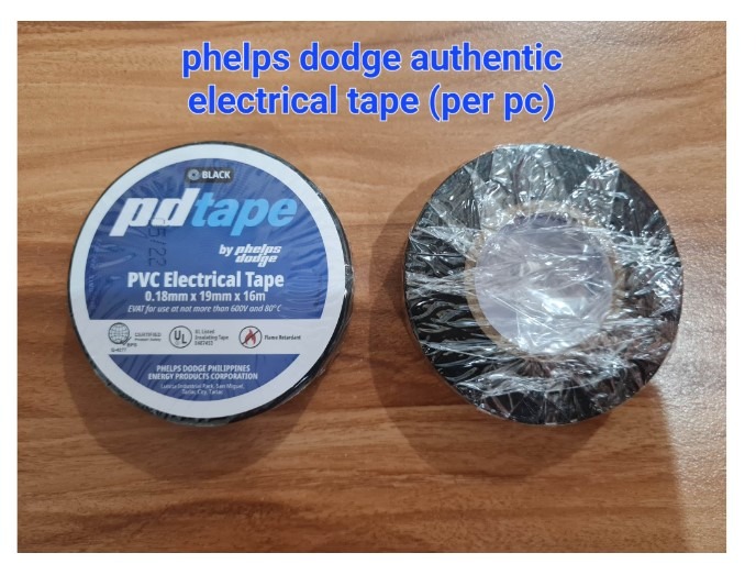 PD Electrical Tape by Phelps Dodge UL Listed Fire Retardant Black Big ...