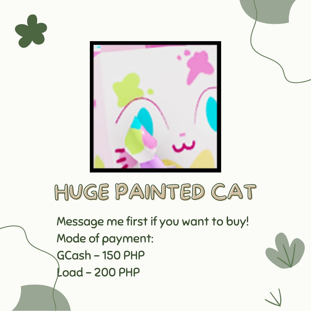 PET SIMULATOR X HUGE PAINTED CAT, Video Gaming, Video Games, Others on ...