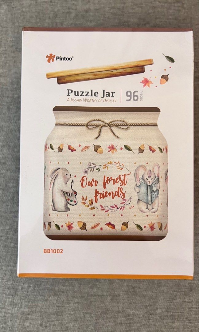 Pintoo 3D Puzzle Jar 96 pieces - Rabbit & Squirrel, Hobbies & Toys ...