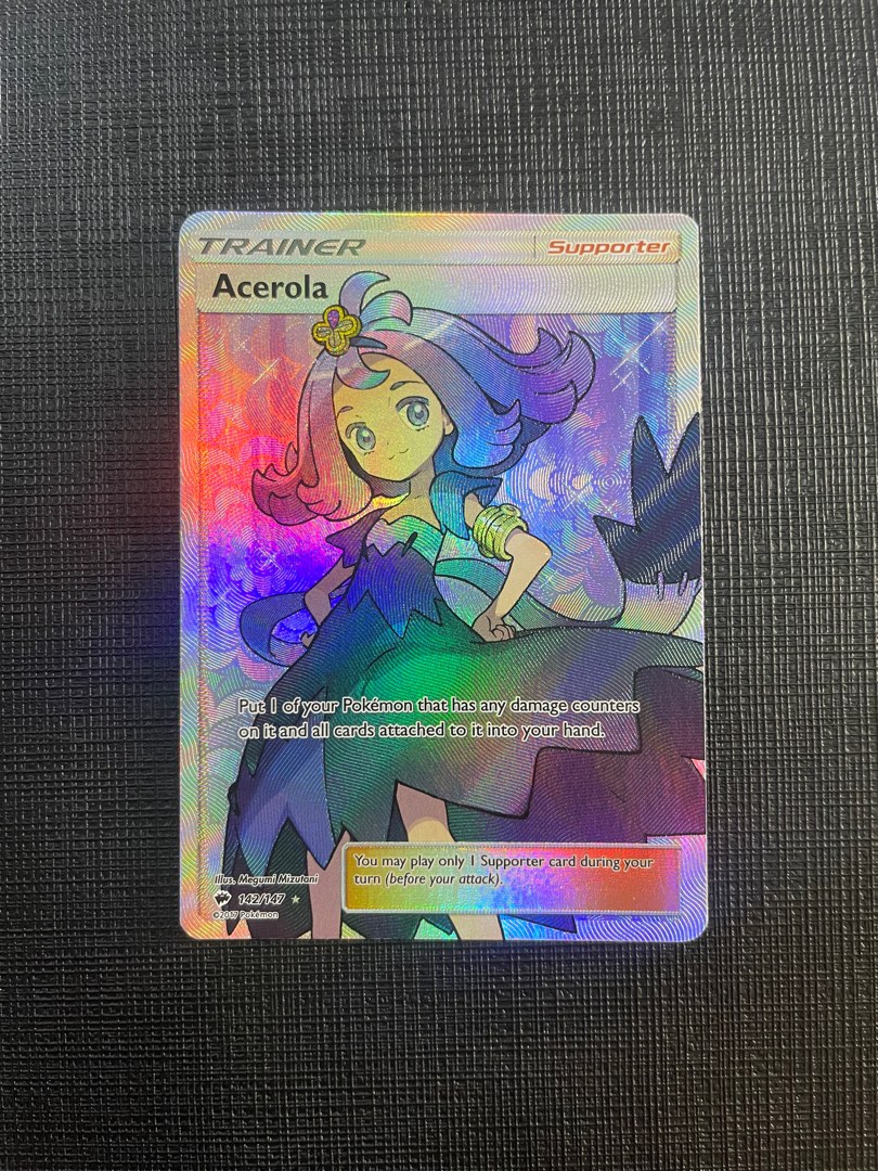 Pokemon Acerola Full Art, Hobbies & Toys, Toys & Games on Carousell