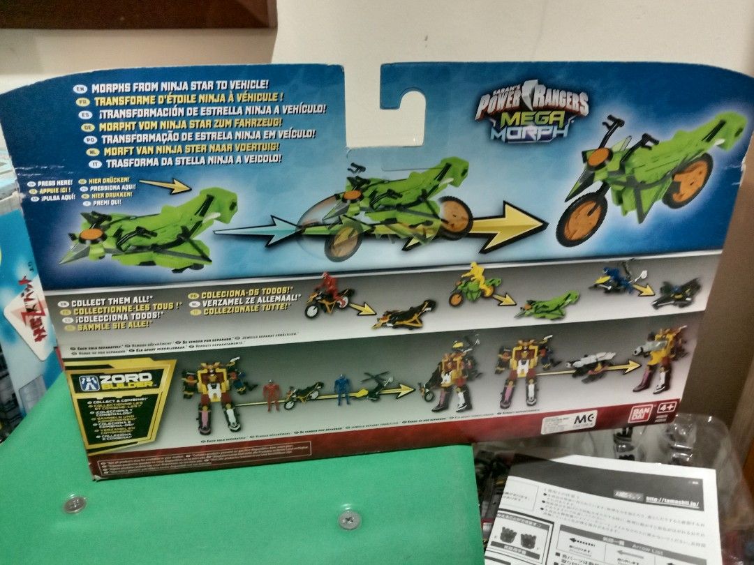 Power Rangers Mega Morph - Cycle with Yellow Ranger, Hobbies & Toys ...