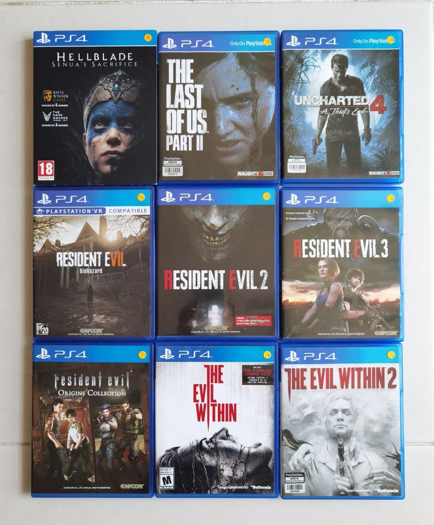 PS4 Games: Hellblade: Senua's Sacrifice The Last Of Us Part II ...