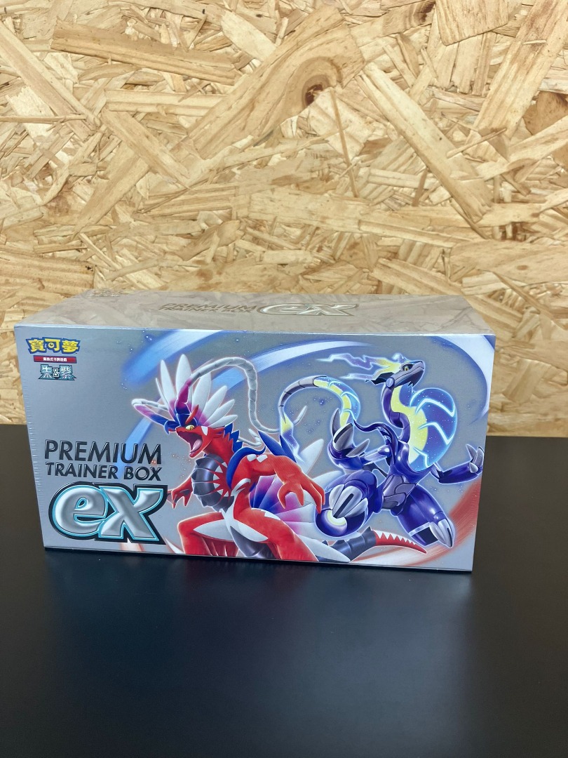 PTCG 寶可夢精靈 繁中版 頂級訓練家收藏箱 EX 朱紫, 興趣及遊戲, 玩具 & 遊戲類 - Carousell
