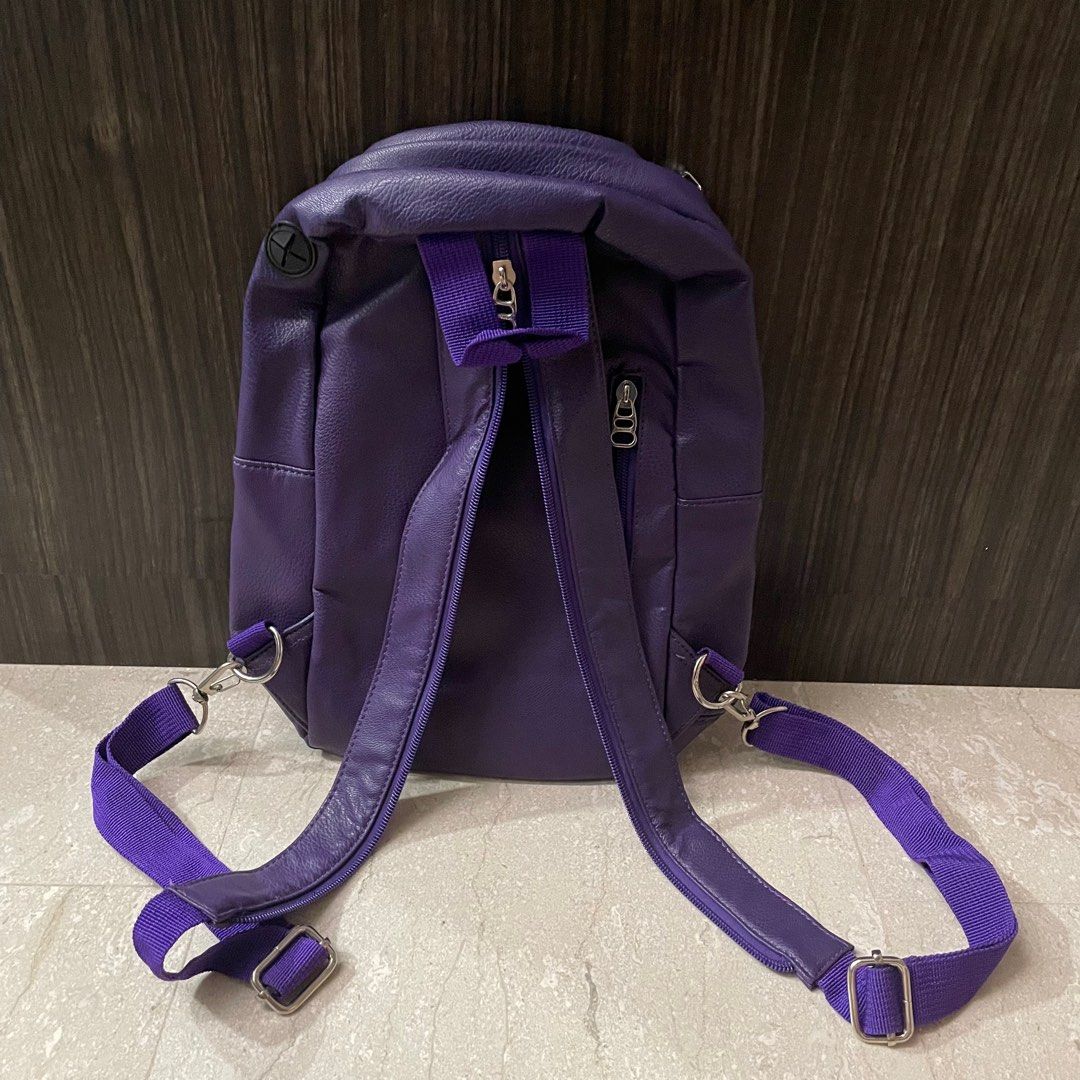 Purple Mini Backpack, Women's Fashion, Bags & Wallets, Backpacks on ...