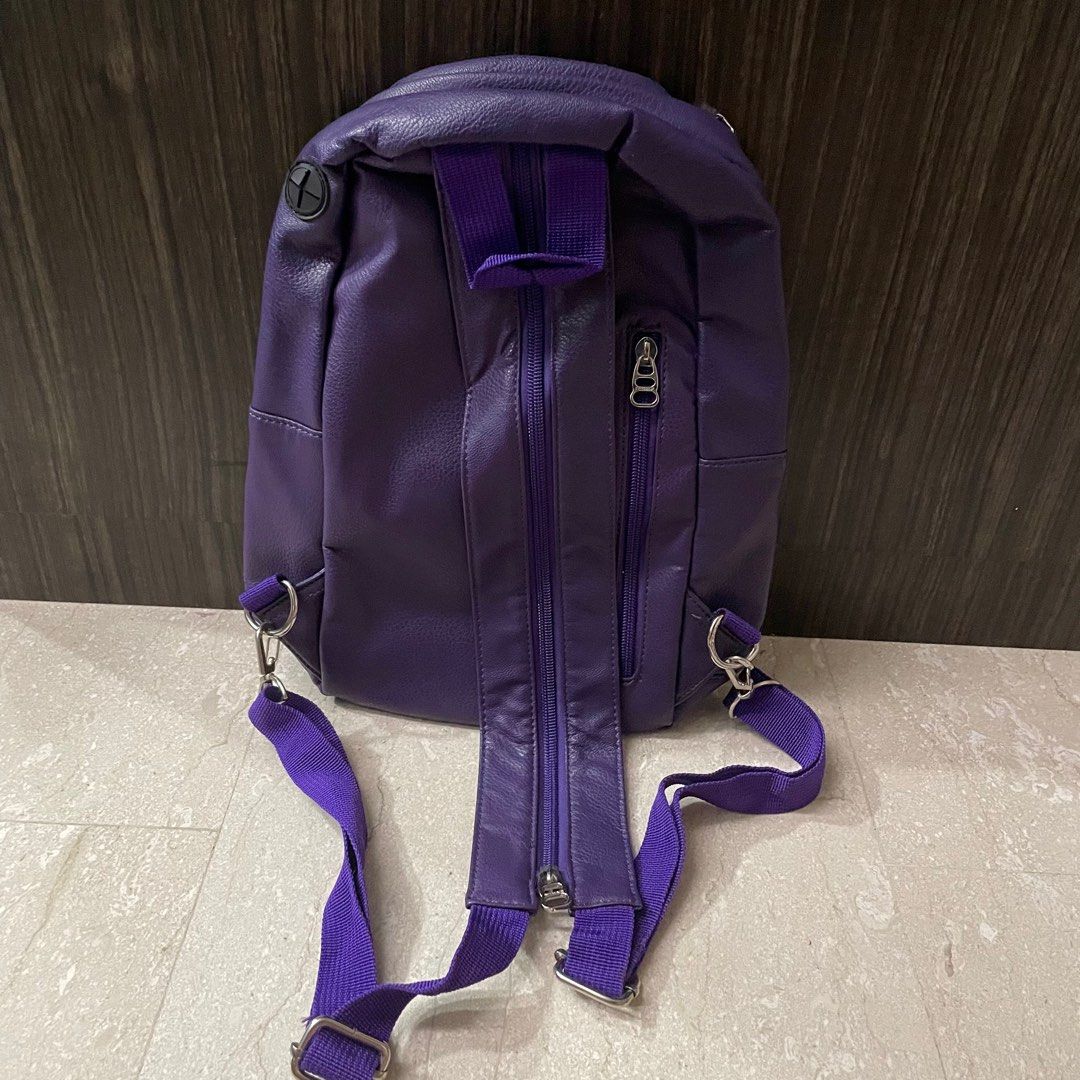 Purple Mini Backpack, Women's Fashion, Bags & Wallets, Backpacks on ...