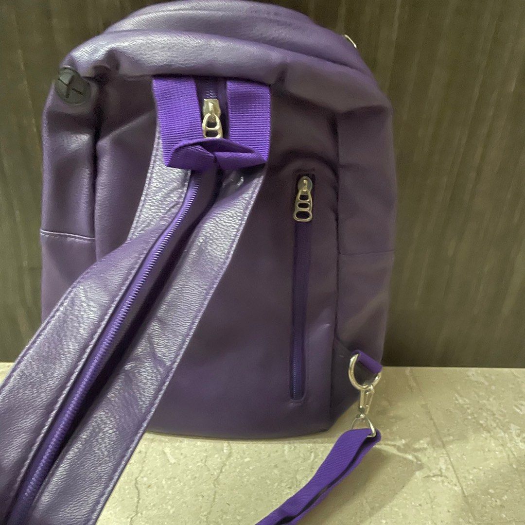 Purple Mini Backpack, Women's Fashion, Bags & Wallets, Backpacks on ...