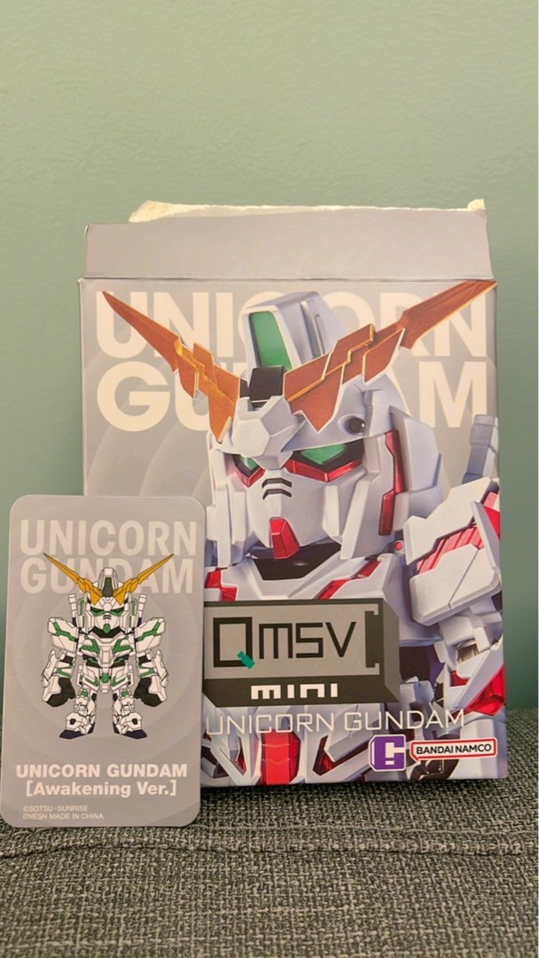 QMSV mini 獨角獸鋼彈, 書籍、休閒與玩具, 玩具、公仔、桌遊在旋轉拍賣