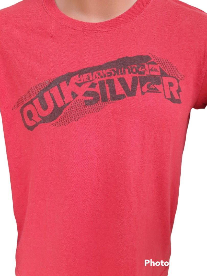 Quicksilver Red Long-Sleeves Shirt on Carousell