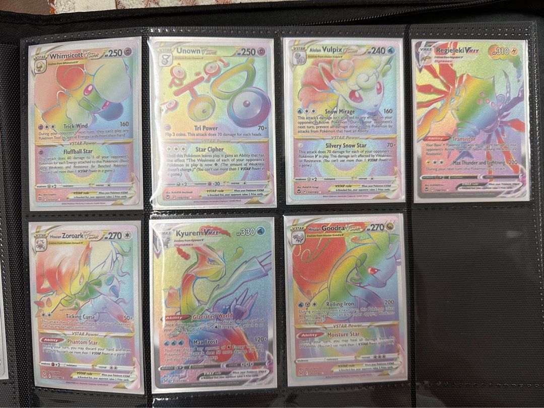 RAINBOW POKEMON CARDS, Hobbies & Toys, Toys & Games on Carousell