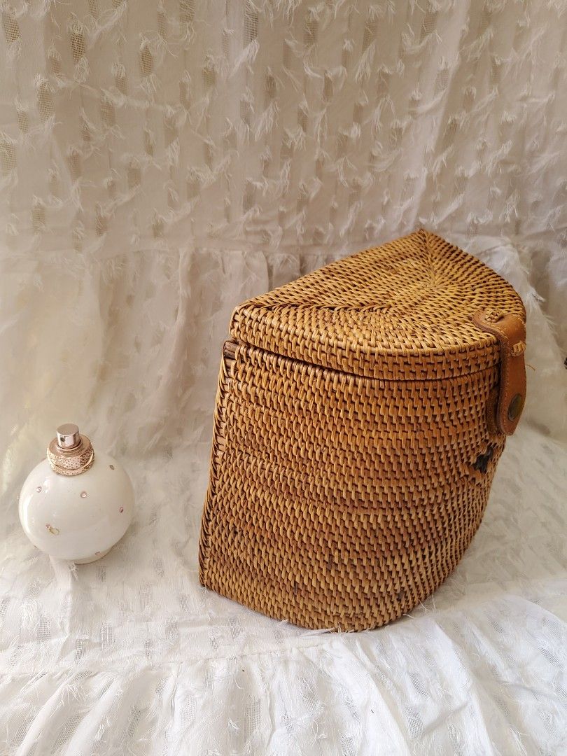 Rattan backpack, Women's Fashion, Bags & Wallets, Backpacks on Carousell