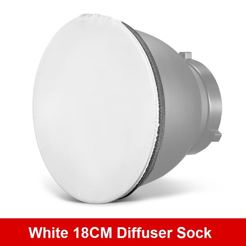 Refutuna 7" Translucent Soft White Diffuser Sock for Standard Reflector ...