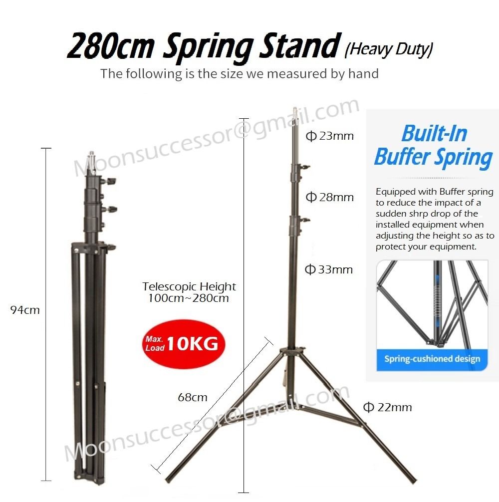 Refutuna Professional Retractable & Flexible Light Stand Studio Stand ...