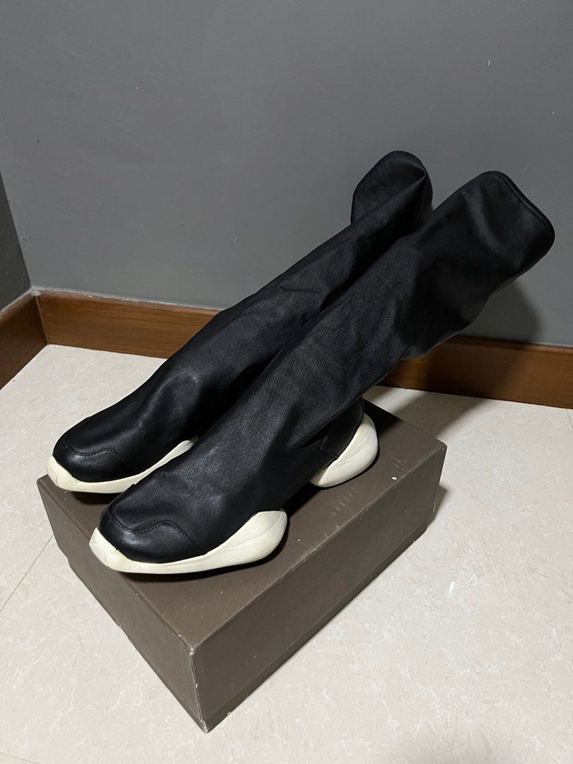 Rick Owens x Adidas Runner Stretch Boots, Men's Fashion, Footwear ...