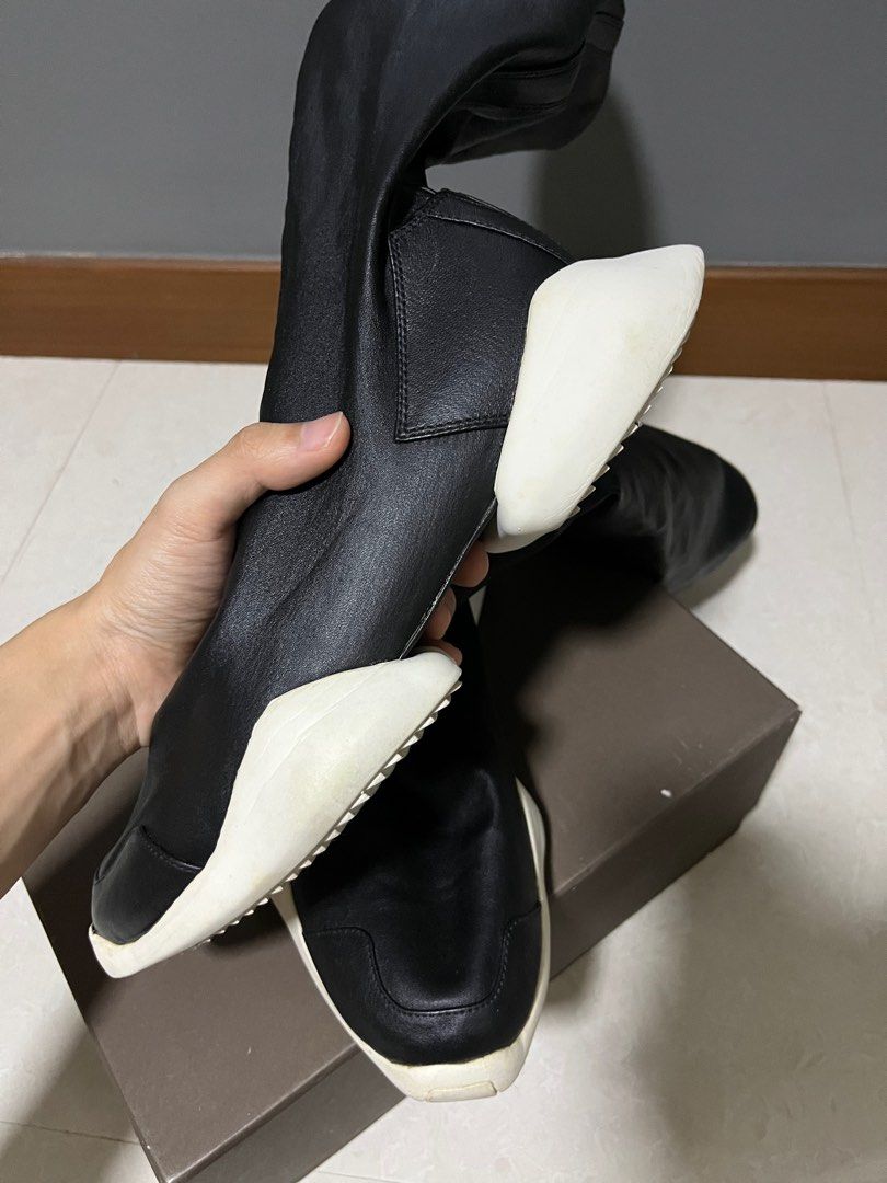 Rick Owens x Adidas Runner Stretch Boots, Men's Fashion, Footwear ...
