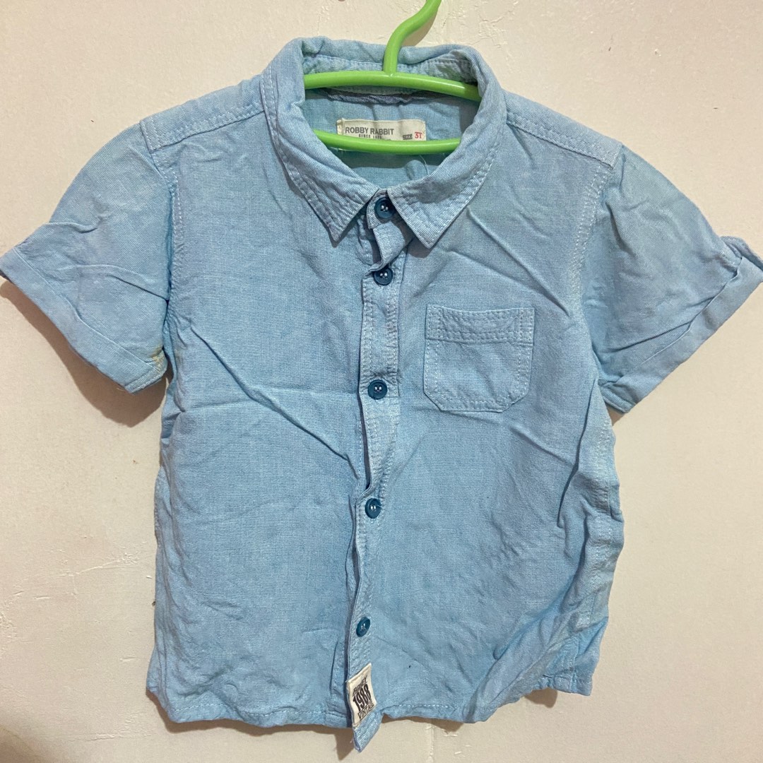 Robby Rabbit Light Blue Polo 3T on Carousell