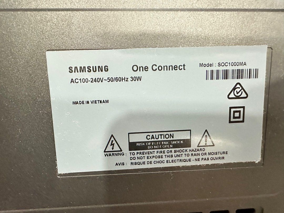 Samsung one connect box SOC100MA, TV & Home Appliances, TV ...