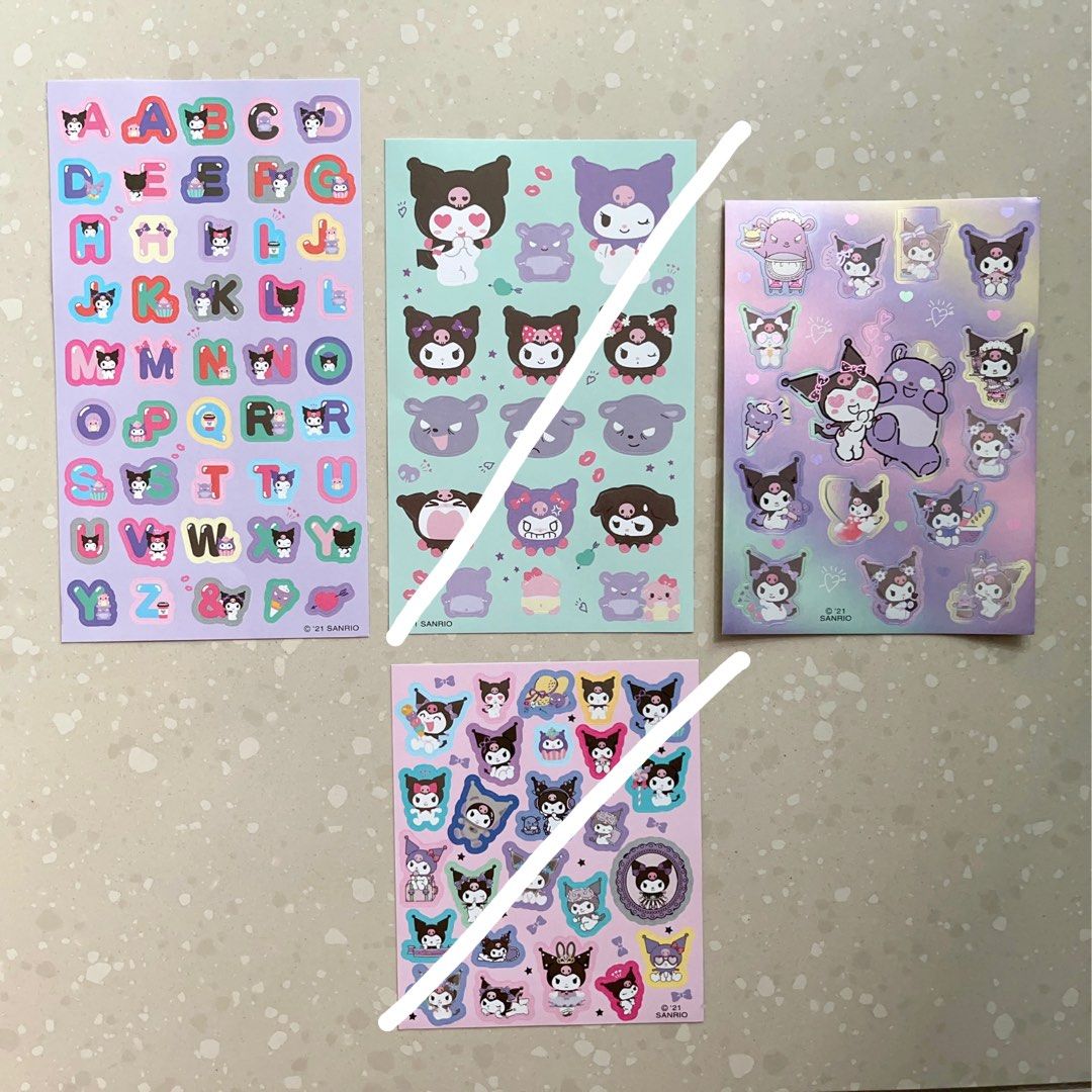 Sanrio Characters Sticker Sheet [Cinnamoroll/My Melody/Kuromi], Hobbies ...