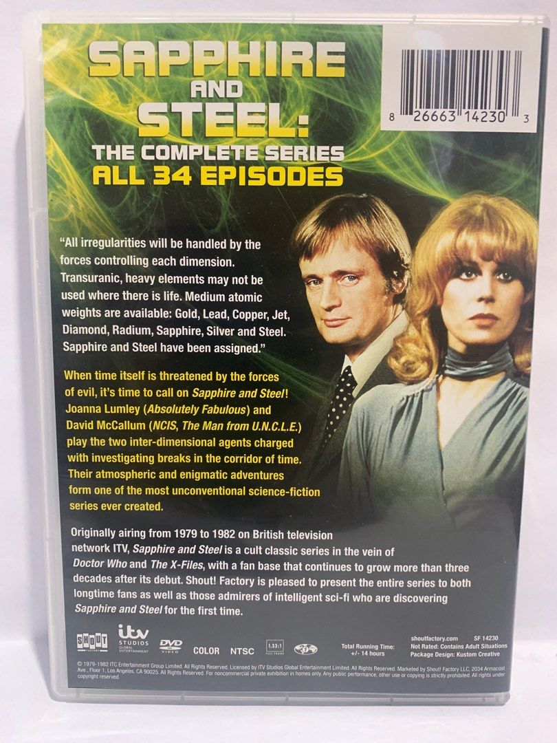 Sapphire and Steel |The Complete Series DVD, Hobbies & Toys, Music ...
