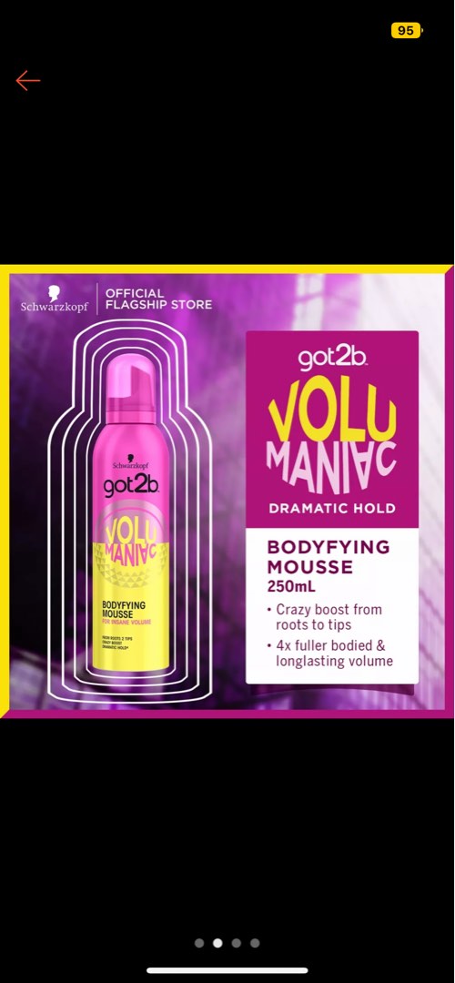Schwarzkopf got2b Volumaniac Bodifying Mousse, Beauty & Personal Care ...