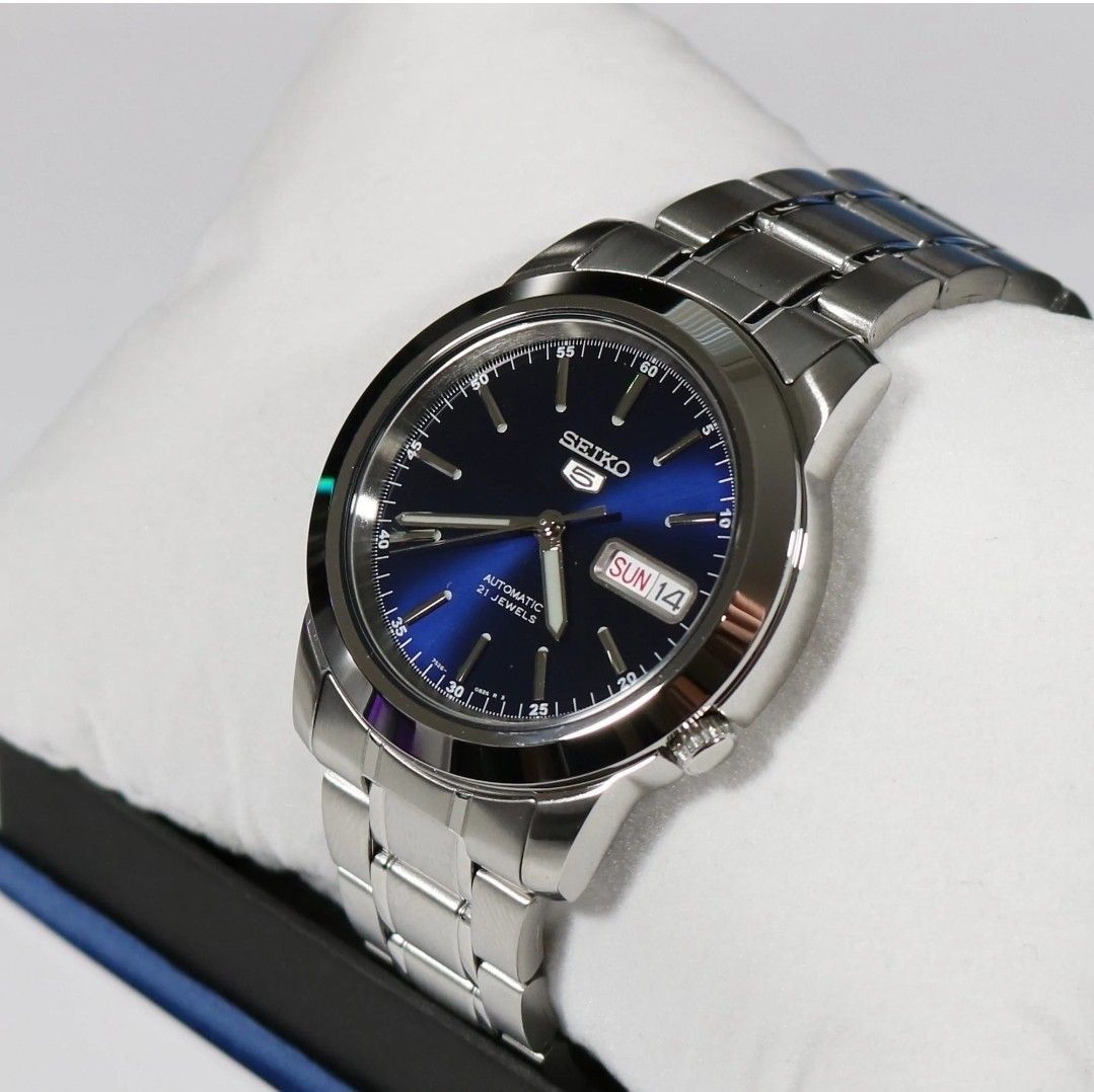 Seiko 5 SNKE51 Men's / Unisex Automatic Blue Dial Stainless Steel Watch ...